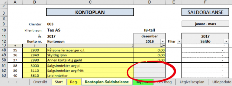 Kunnskapsbrev # 3 - Regnskap