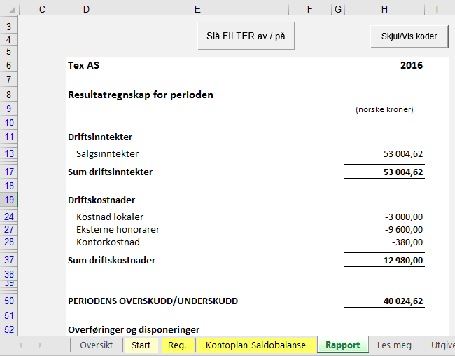 Kunnskapsbrev # 2 - Regnskap